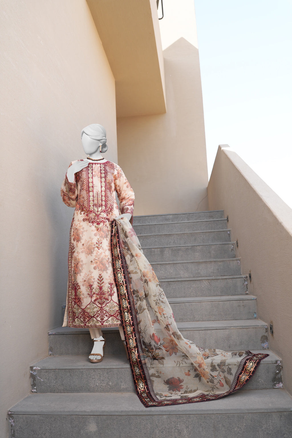 Buy Luxury Embroidered 3 Piece Unstitched | PJ-PWU-240828 Online on ...