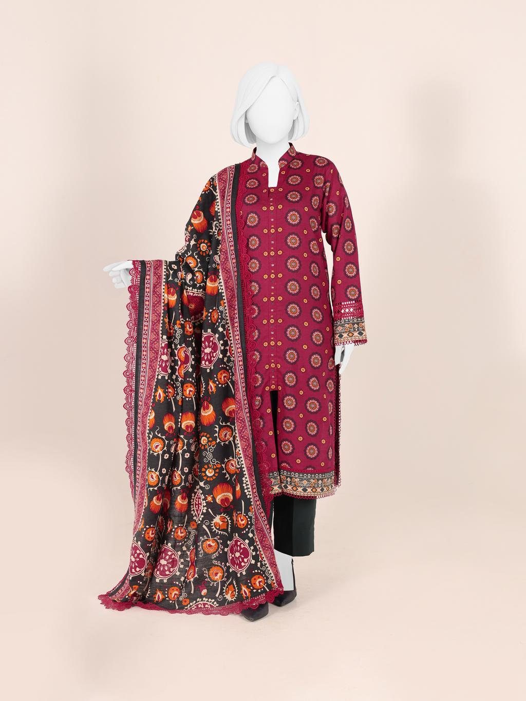 Buy Printed Khaddar 3 Piece Unstitched | PJBKU251143A Online on Panjnad ...